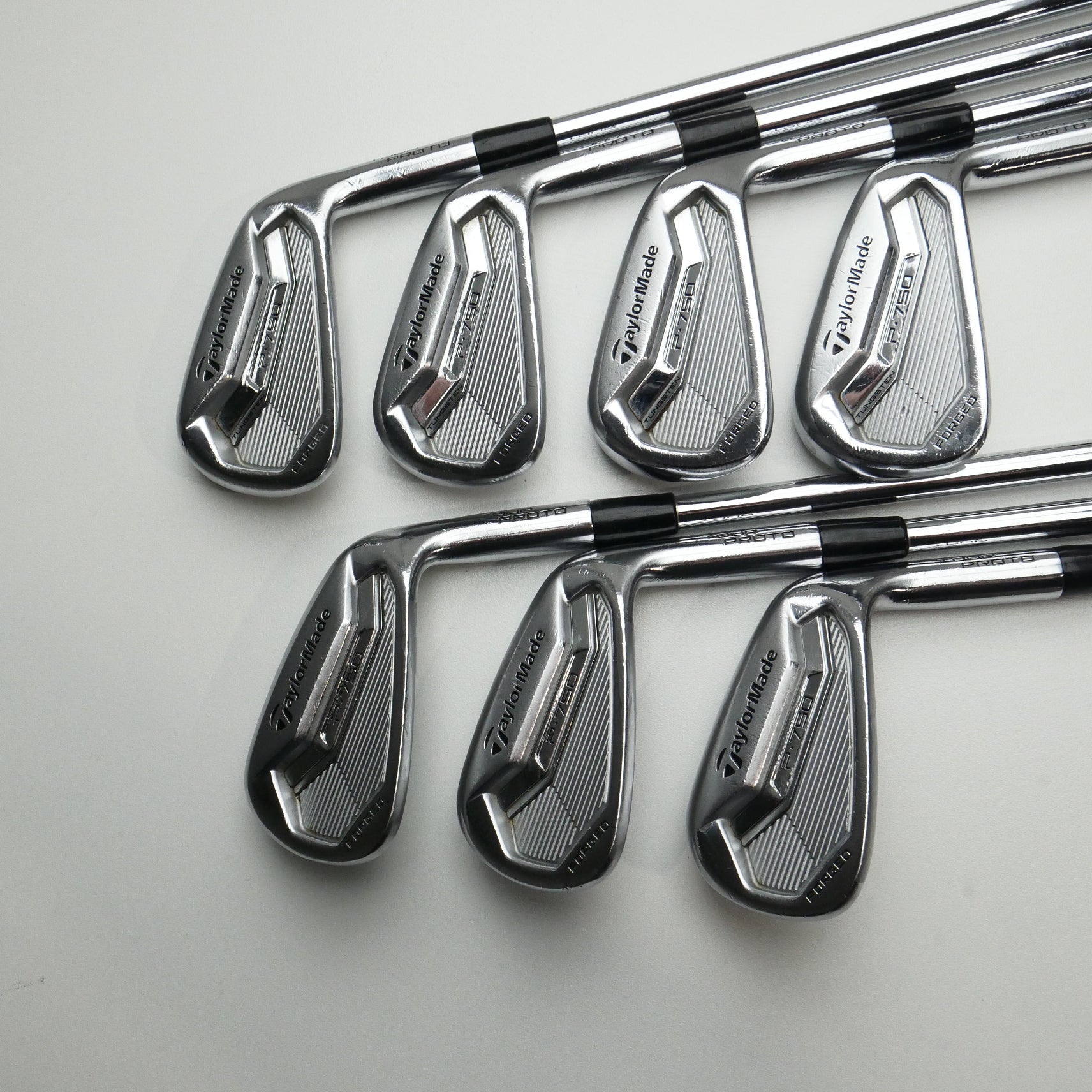 Used TaylorMade P750 Tour Proto Iron Set / 4 - PW / X-Stiff Flex ...