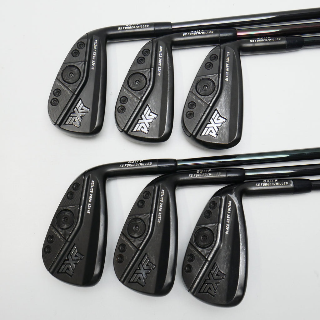 Used PXG GEN 6 0311 P Black Hawk Edition Iron Set / 5 - PW / Stiff Flex | Replay Golf